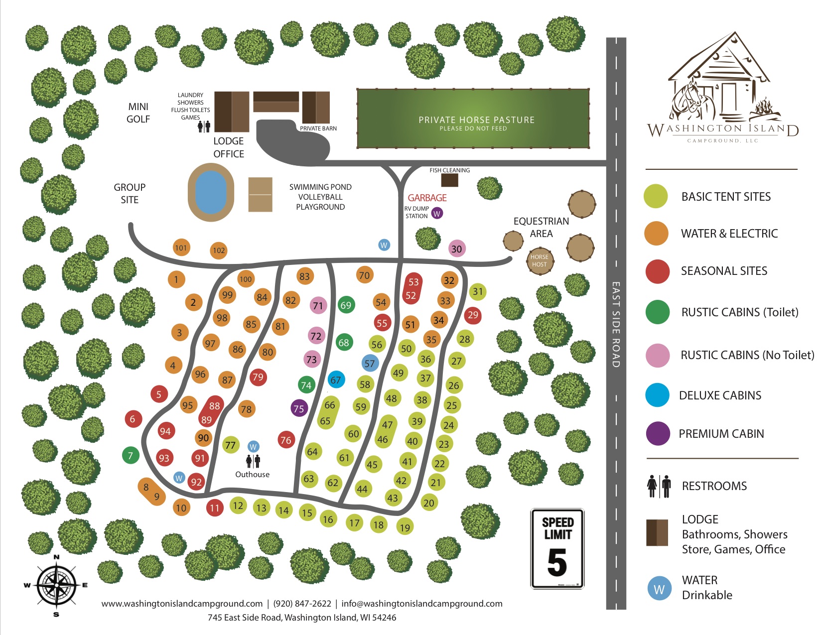 Washington Island Campground – Located in Beautiful Door County, WI